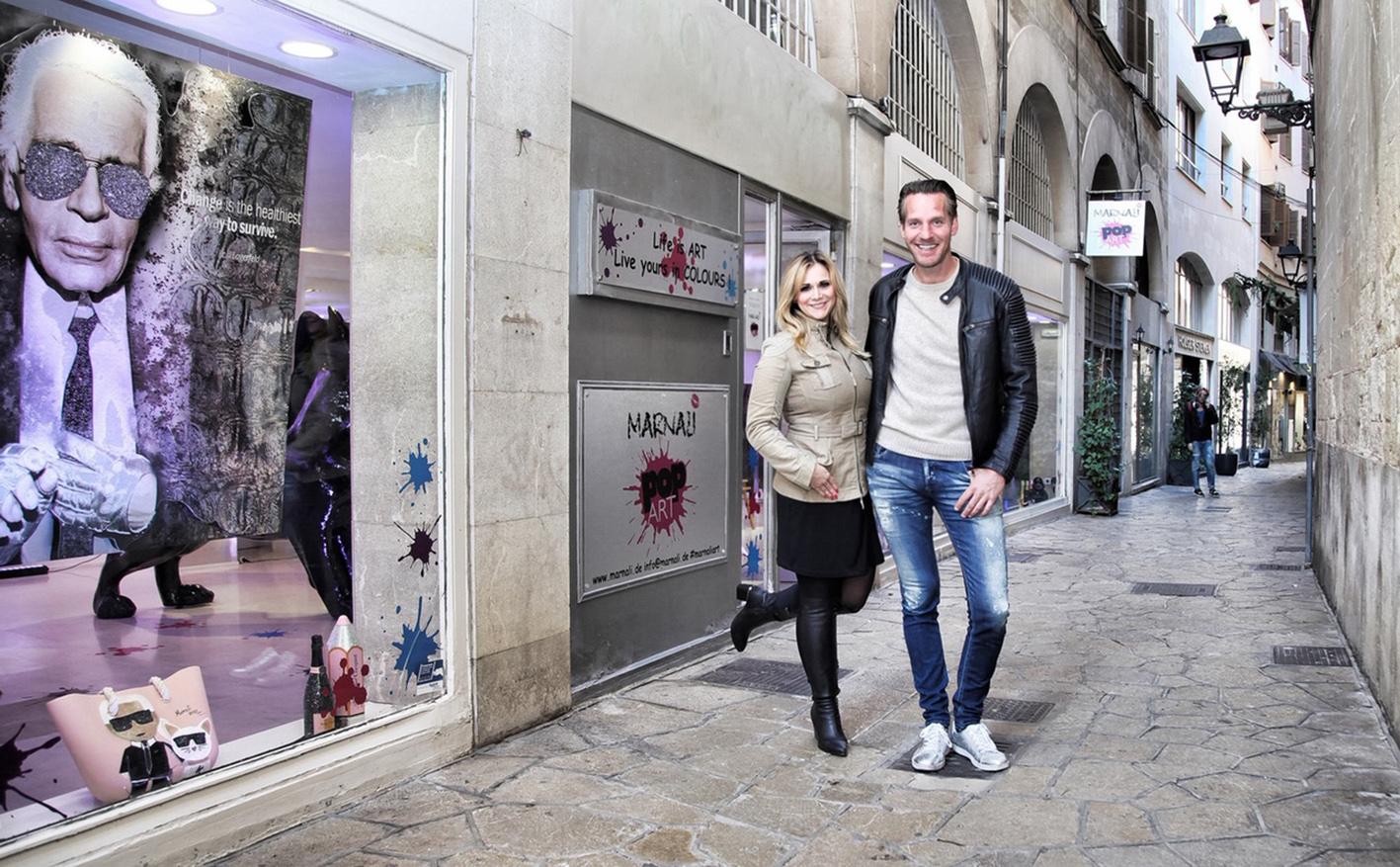 Galerist und Künstler Marko Bernsteiner ("Mr. Marnali") auf Mallorca ...