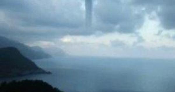 Mini-Tornado vor der Küste Banyalbufars auf Mallorca gesichtet